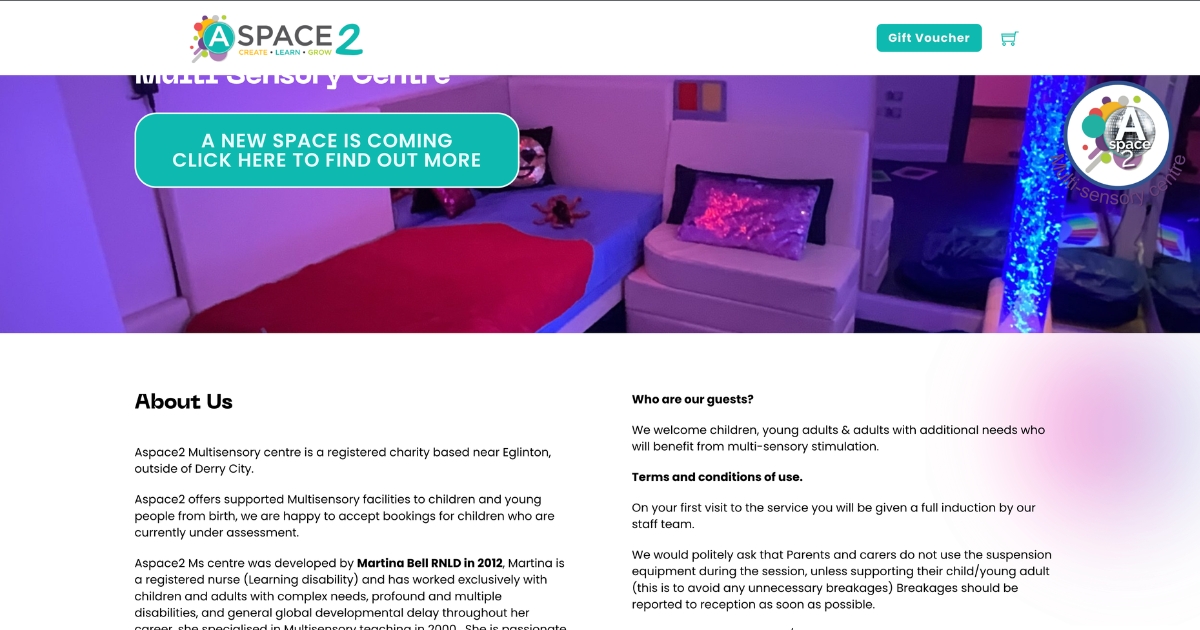 Book a Sensory Session | Aspace2 Near Eglinton
